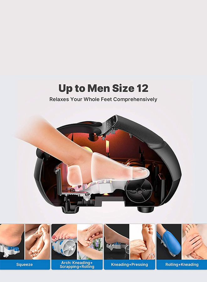 Renpho Foot Massager Machine With Heat Shiatsu Deep Kneading Therapy With Remote Control