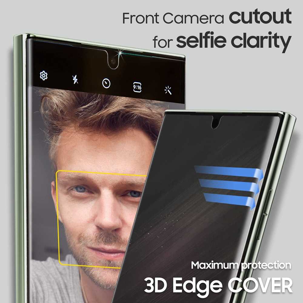 DOME GLASS Whitestone Screen Protector for Galaxy S23 Ultra Two Pack ...