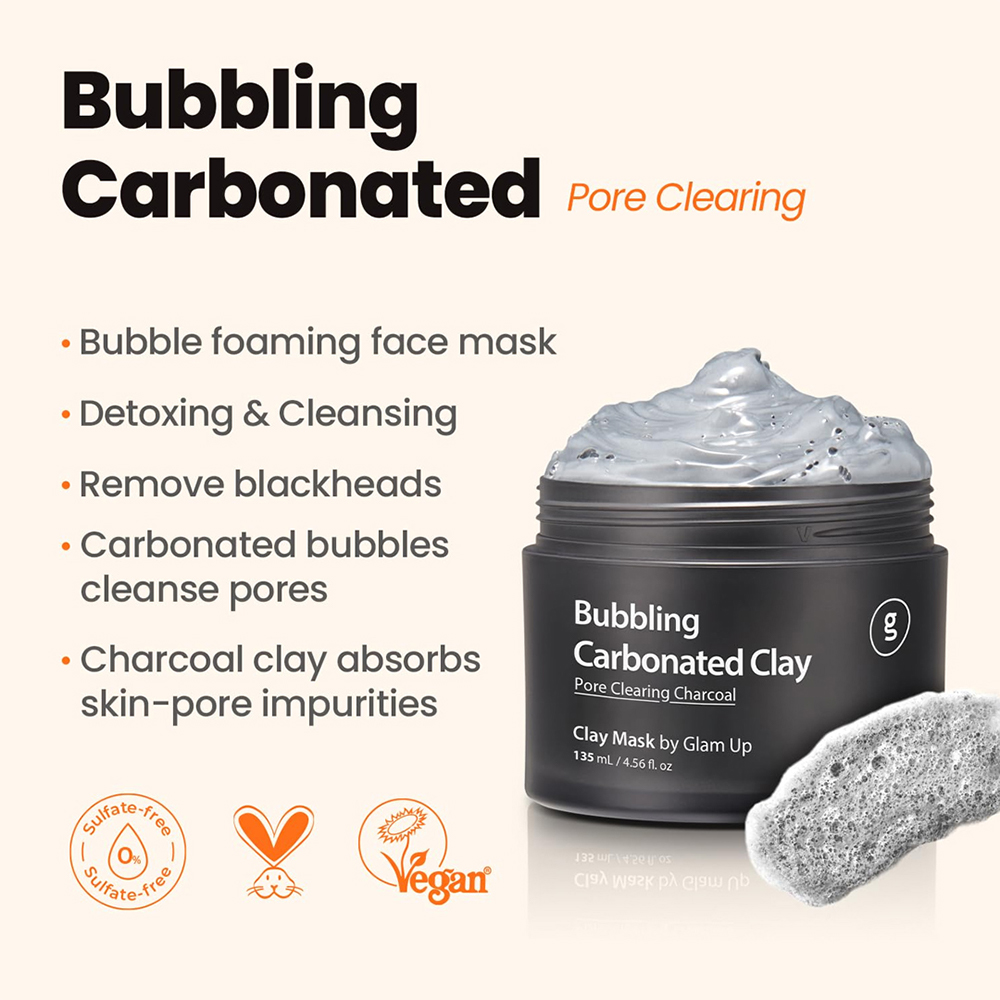 GLAM UP Bubbling Carbonated Clay Mask - Harman House