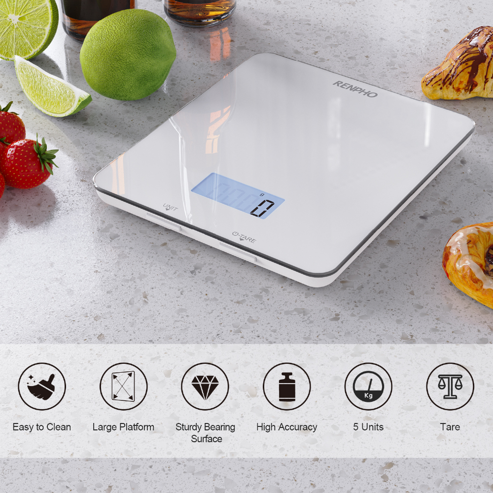 RENPHO Food Scale Kitchen Nutritional Analysis Smart Cooking Calorie ...